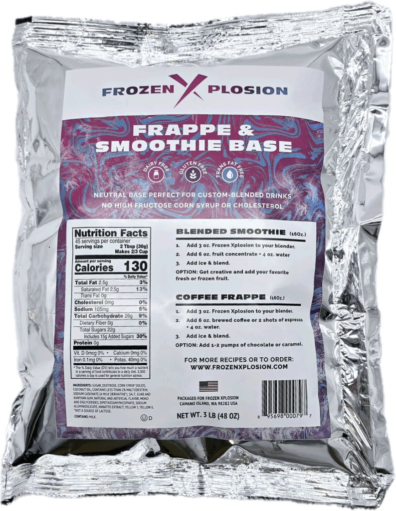 Original Frappe Base & Smoothie Mix - Frozen Xplosion